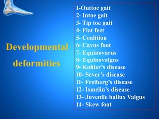 امراض القدم عند الاطفال Pediatric foot 2 , البروفيسور فريح ابوحسان ...