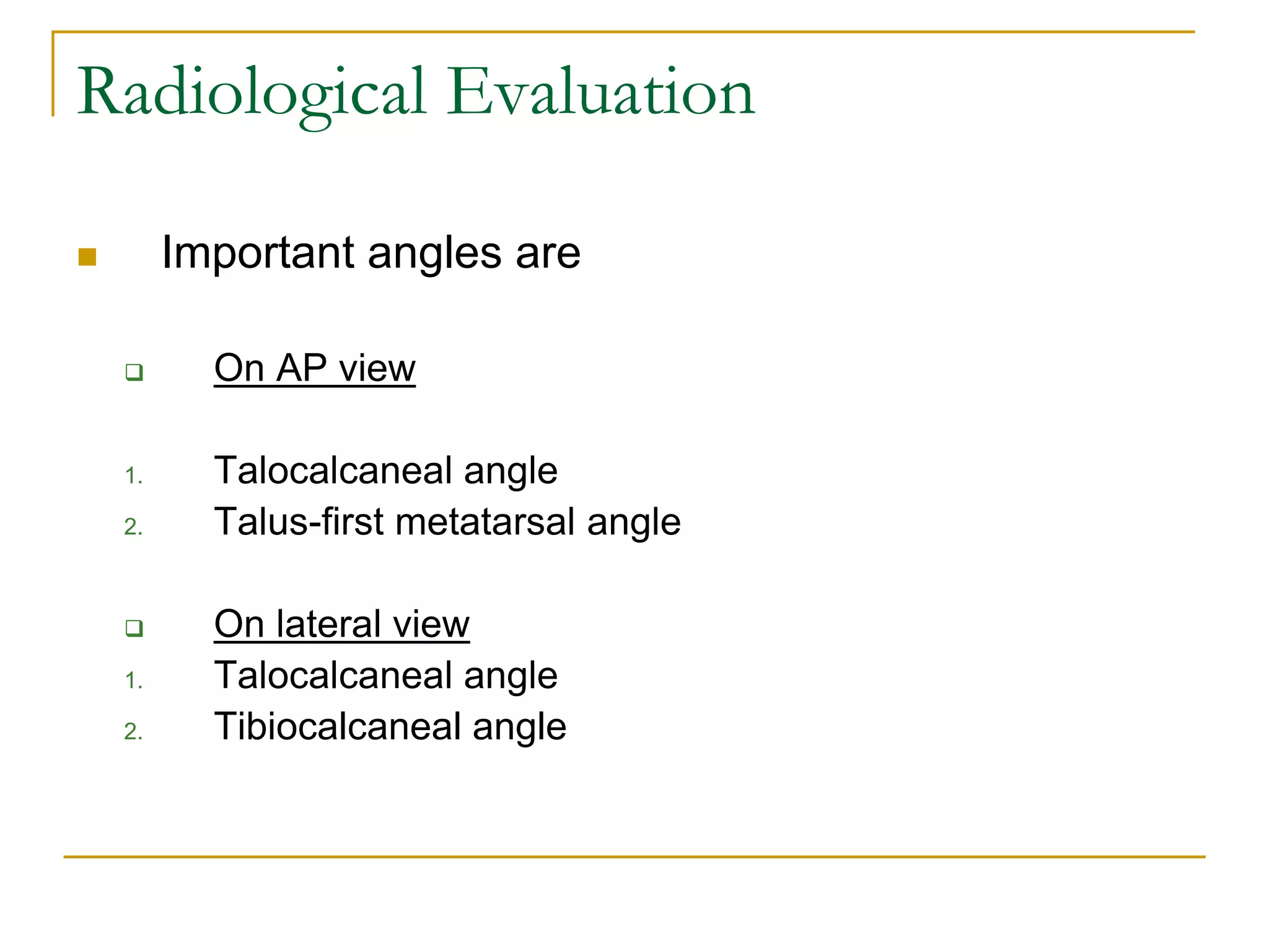Pediatric foot deformities | PPT