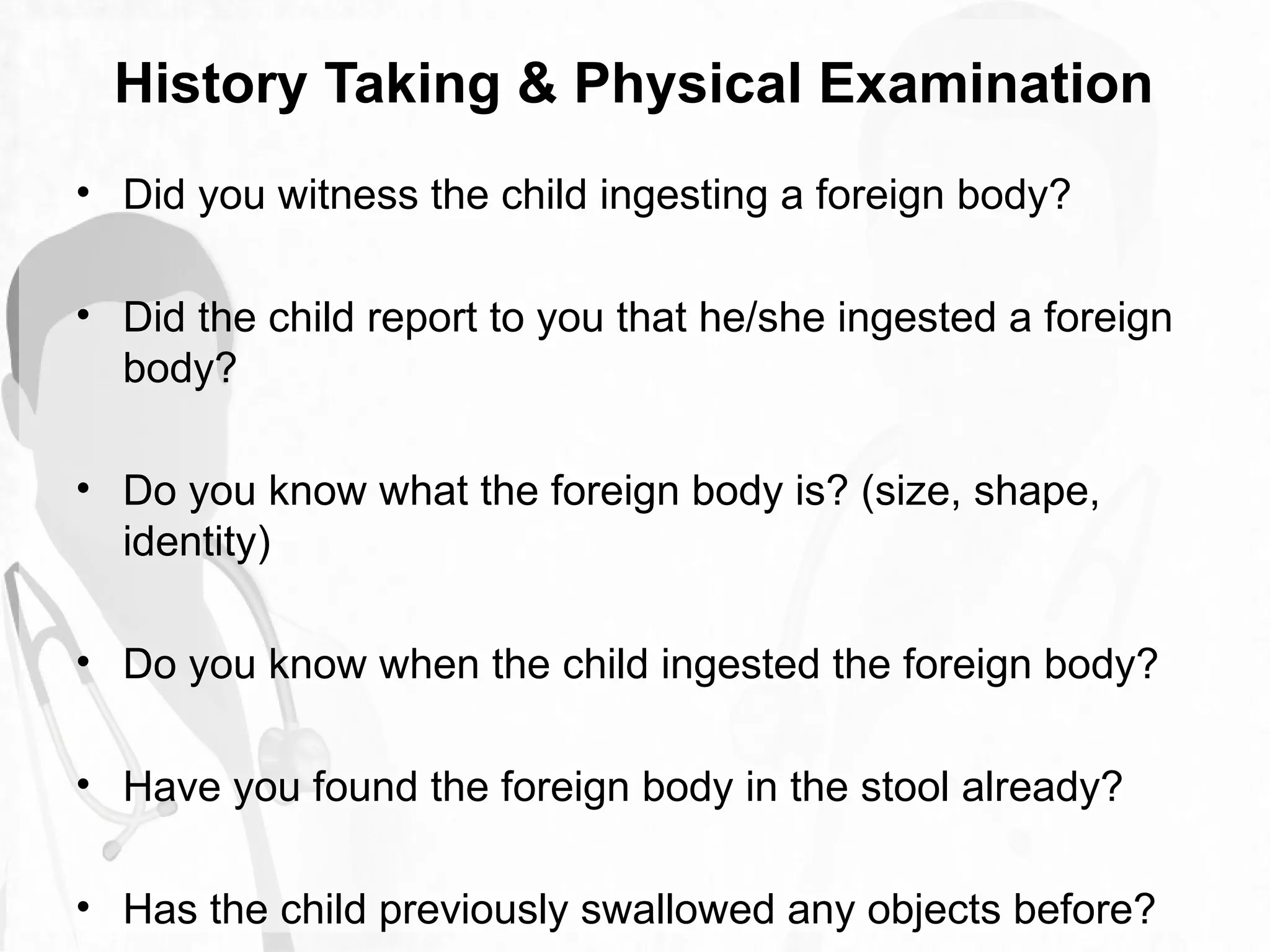 Pediatric foreign body ingestion | PPT