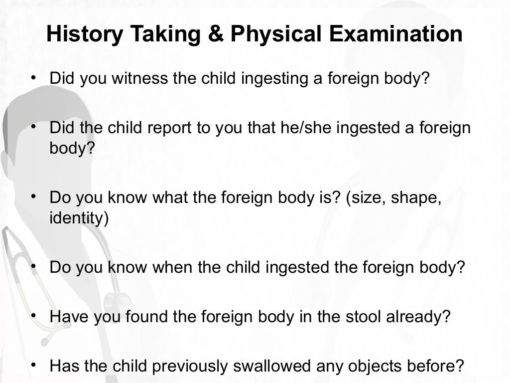 Pediatric foreign body ingestion