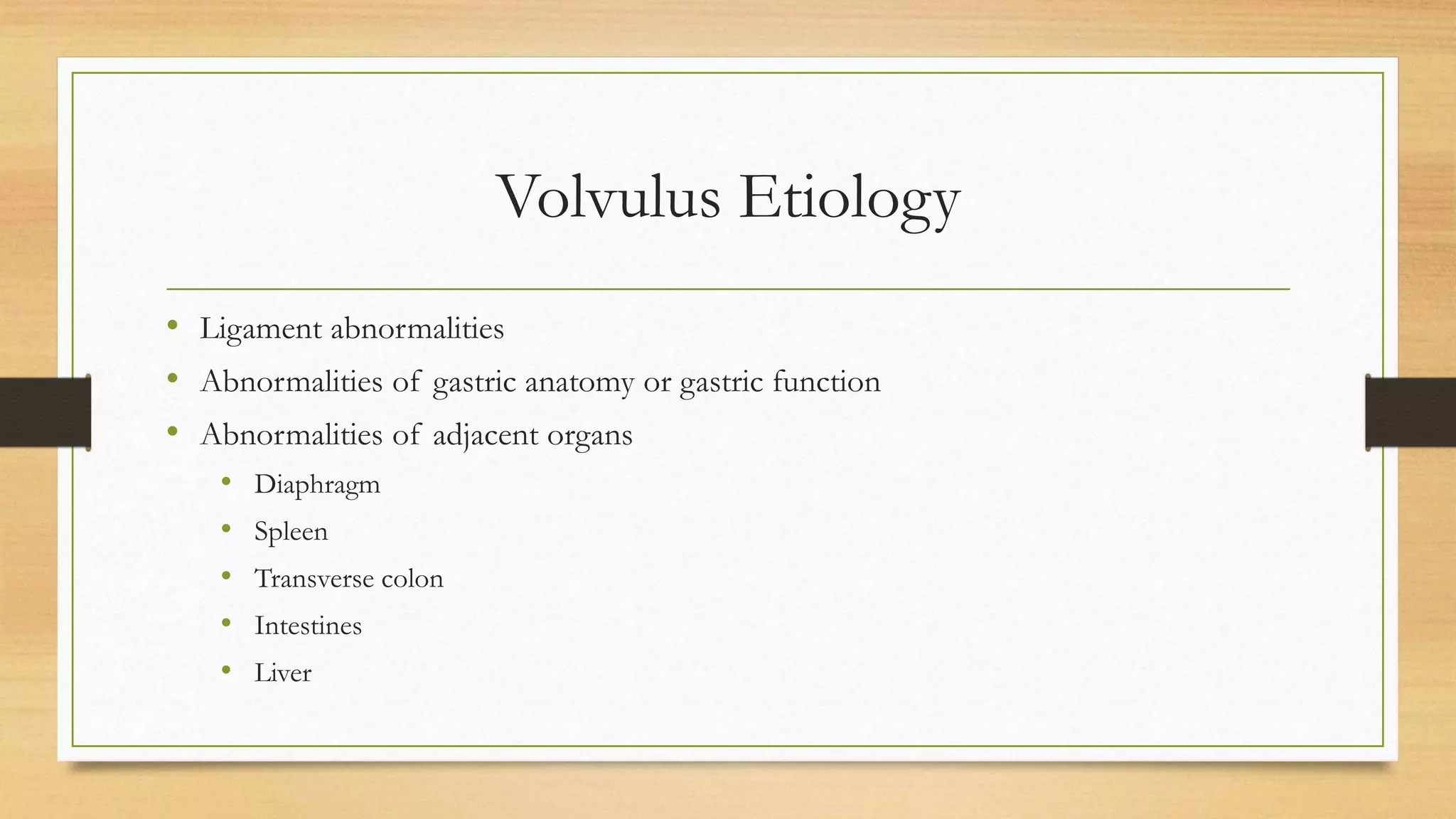 Pediatric Gastric Volvulus | PPTX