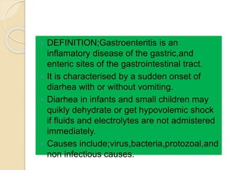 Pediatric gastroenteritis 1 | PPTX