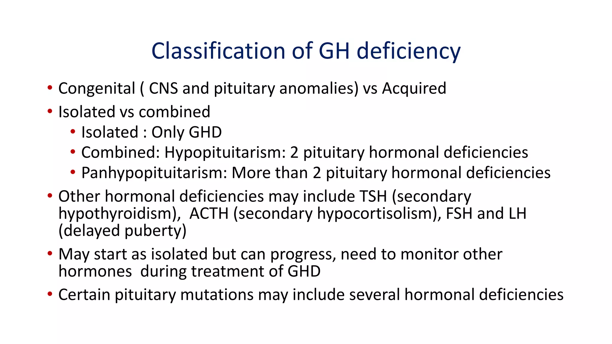 Pediatric growth hormone deficiency | PDF