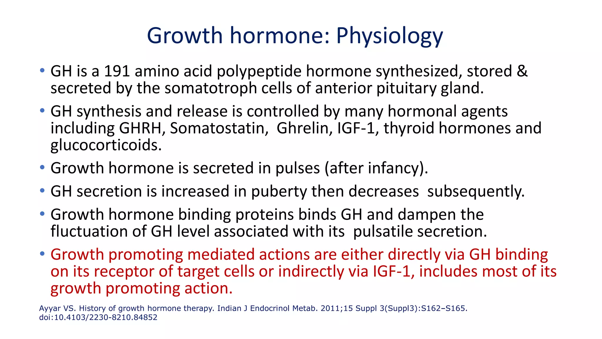 Pediatric growth hormone deficiency | PDF