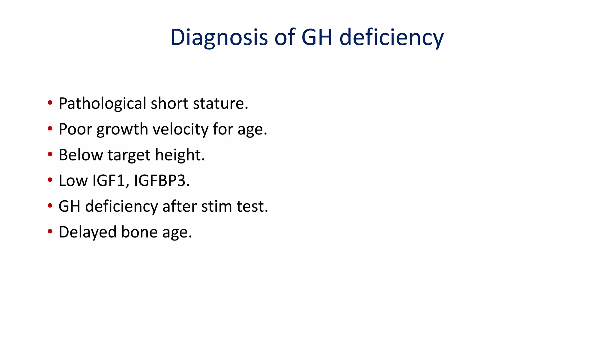 Pediatric growth hormone deficiency | PDF
