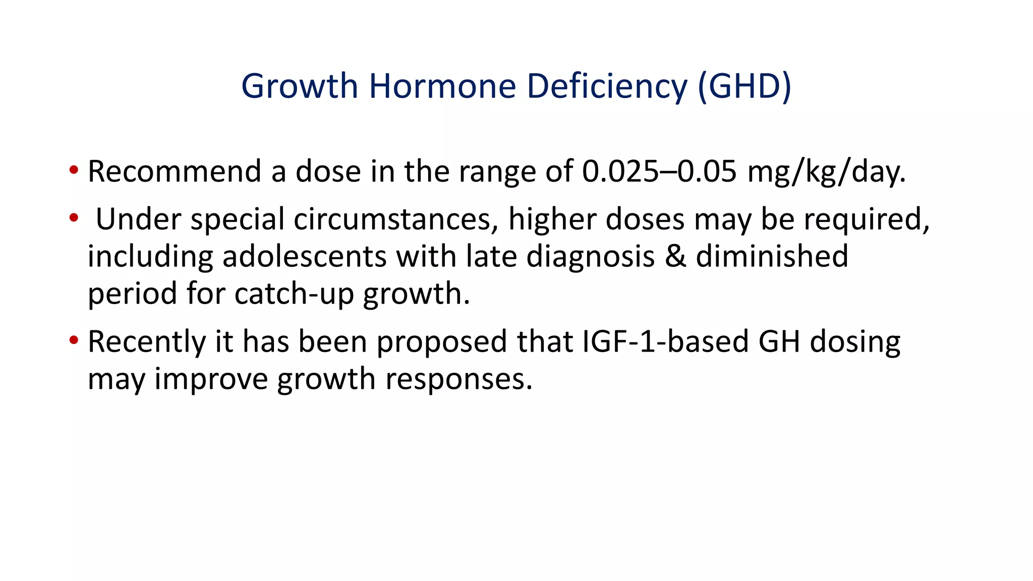 Pediatric growth hormone deficiency | PDF
