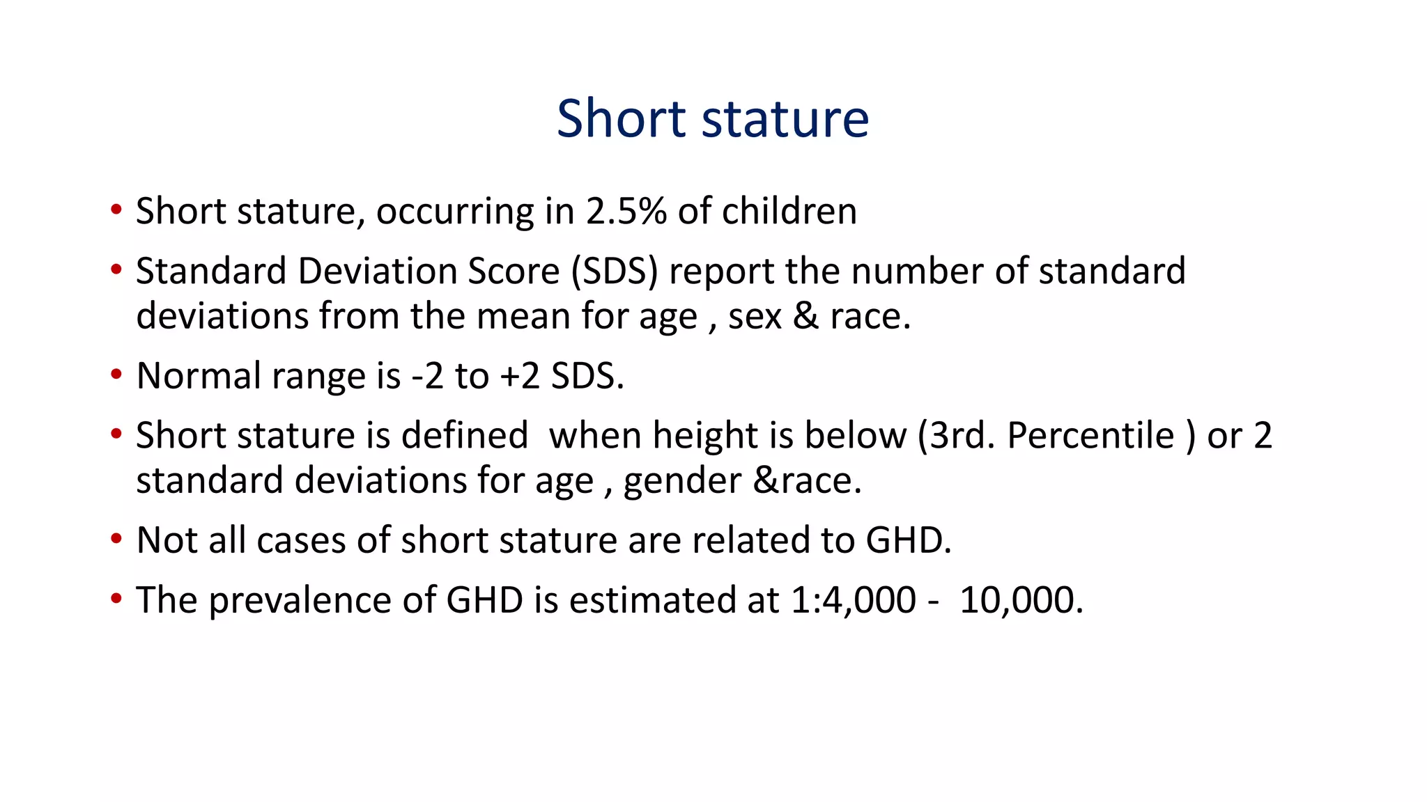 Pediatric growth hormone deficiency | PDF