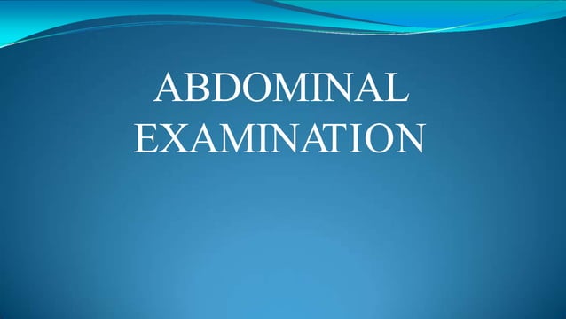 Pediatric git examination | PPTX