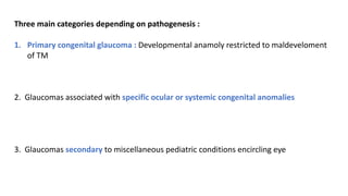 Pediatric glaucomas | PDF