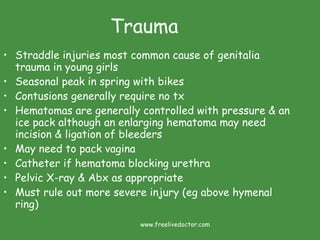 Pediatric gynecology | PPT