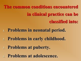 COMMON GYNECOLOGICAL PROPLEMS IN PEDIATRICS | PPT