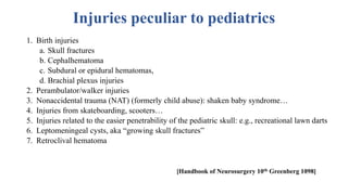 Pediatric Head Injury by Momen | PPTX