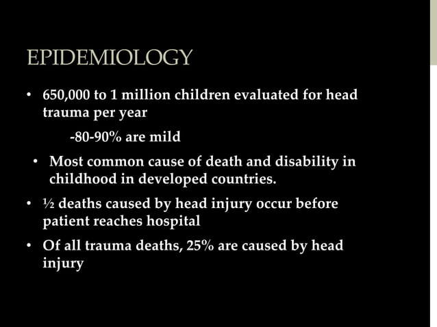 Pediatric Head Trauma | PPTX | First Aid | Injuries