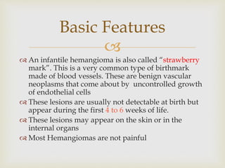 Pediatric hemengioma | PPTX