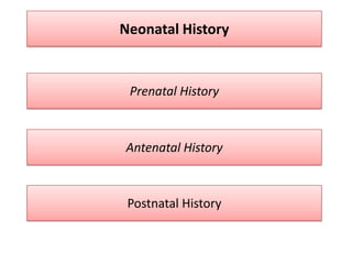 Pediatric History & Physical Examination | PPTX