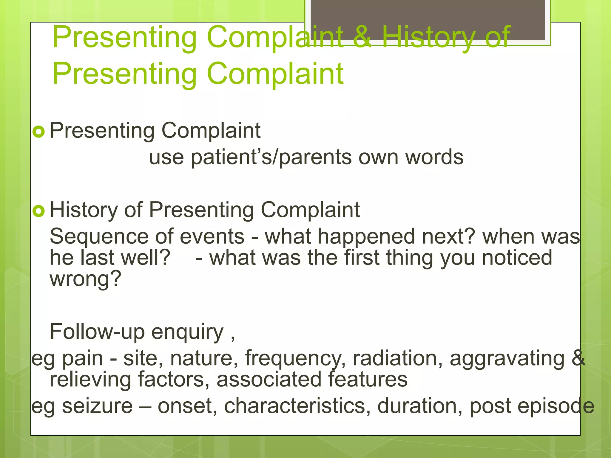 PEDIATRIC HISTORY.ppt