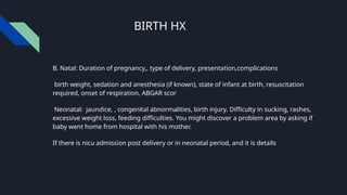 Pediatric History taking for medical students | PPT