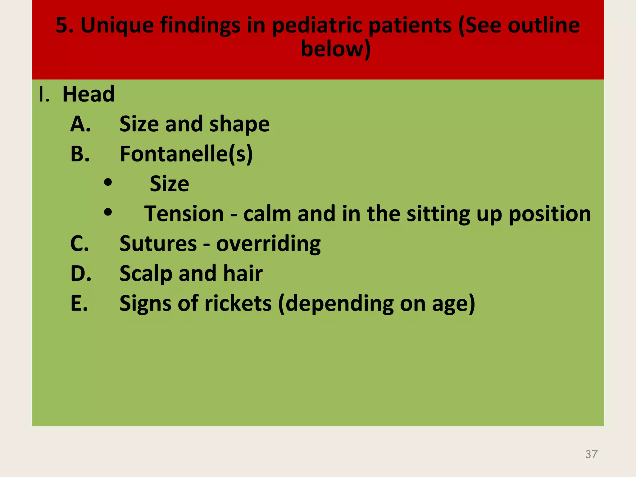 Pediatric history & physical exam | PPT