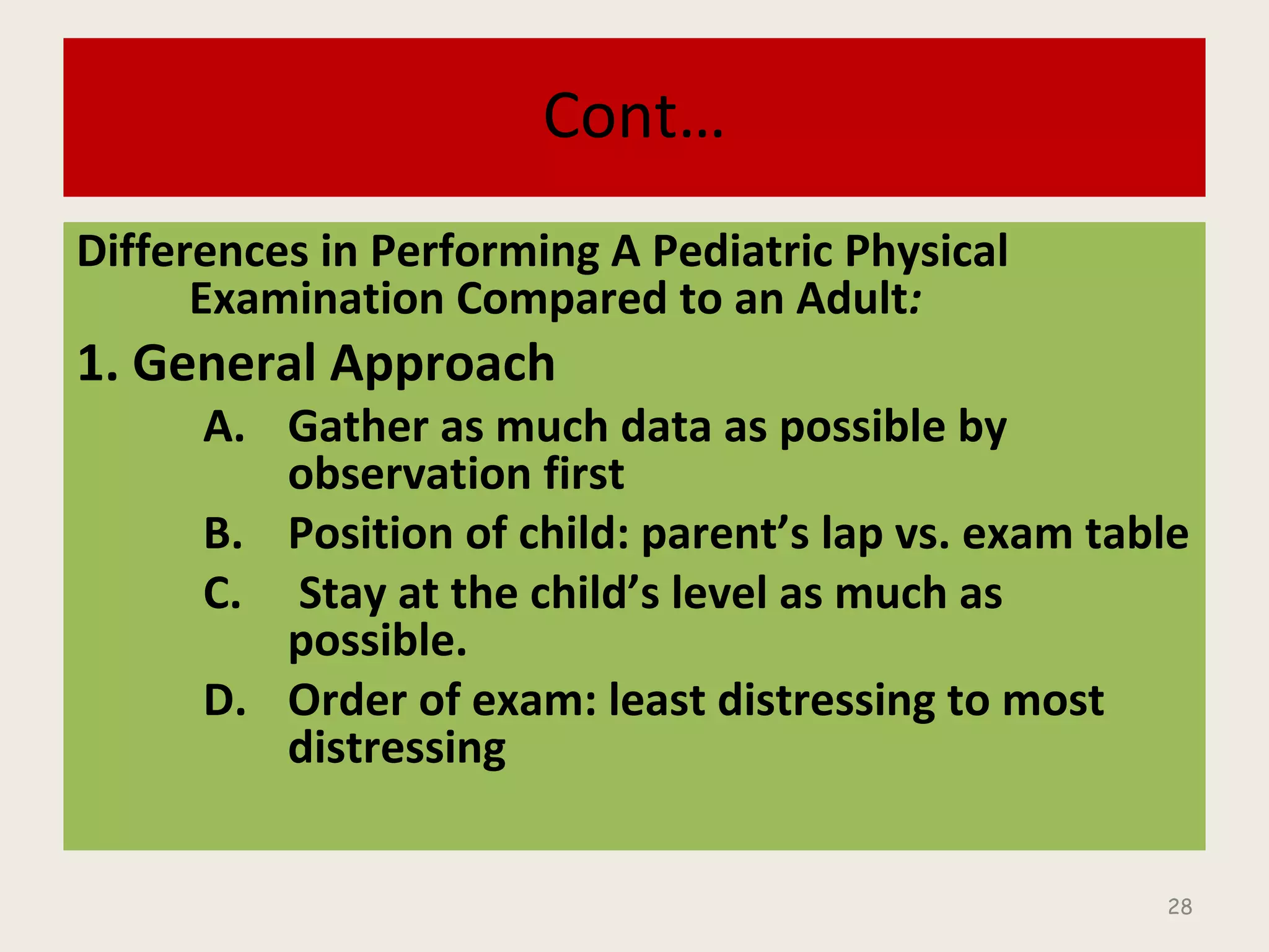Pediatric history & physical exam | PPT