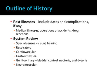 Pediatric history taking hd | PPTX