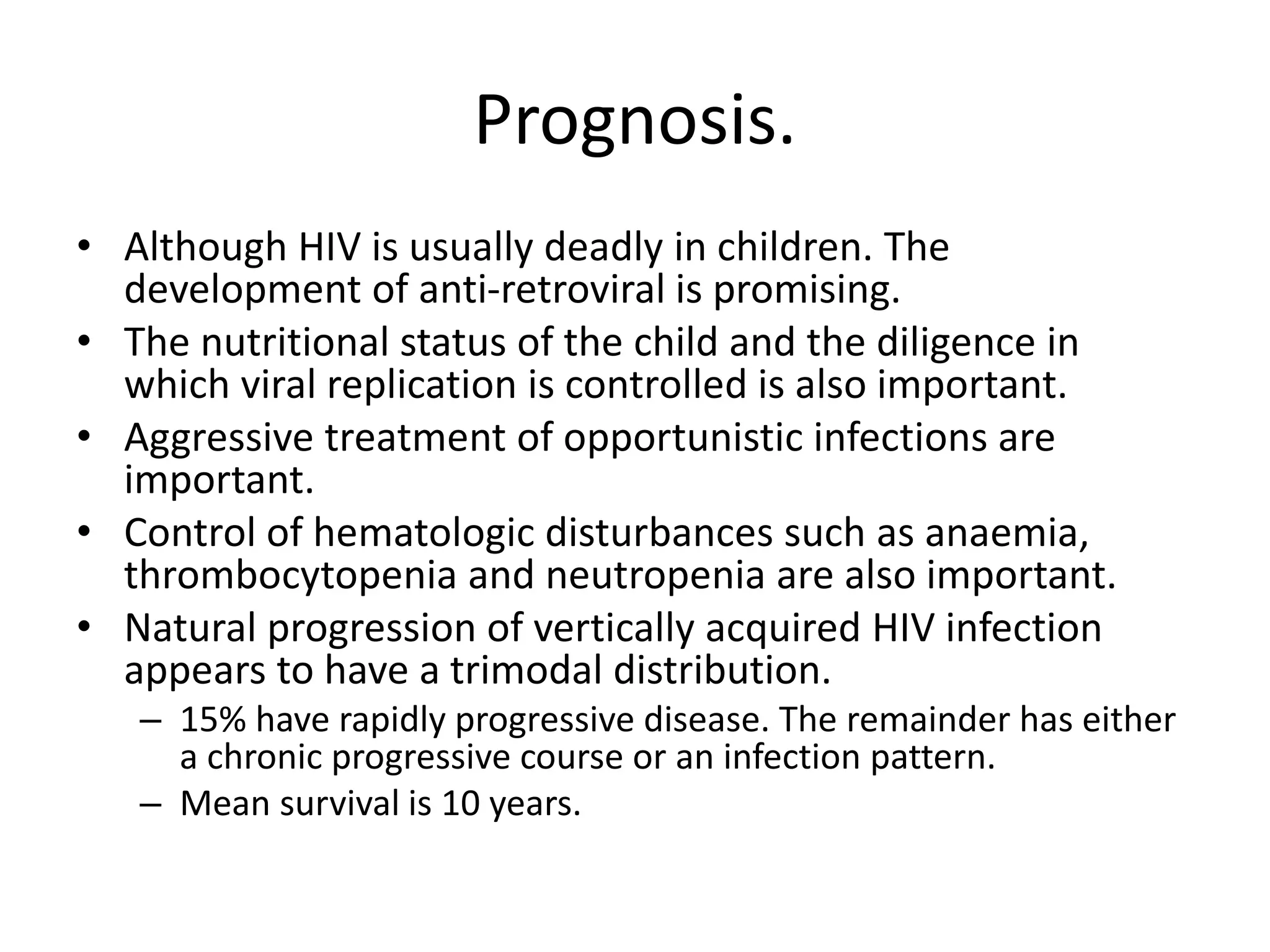 Pediatric HIV. | PPTX