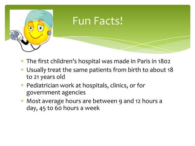 Pediatrician presentation | PPTX | Children\'s Health | Healthy Living