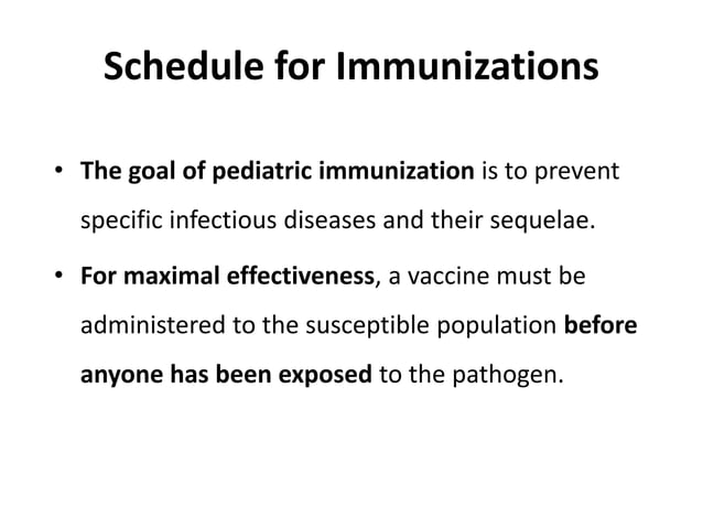 PEDIATRIC IMMUNIZATIONS A COMPLETE GUIDE FOR VACCINATORS | PPT ...
