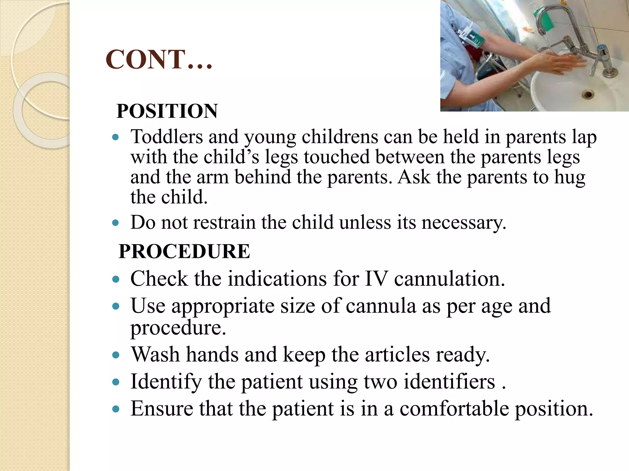 Pediatric intravenous cannulation | PPTX