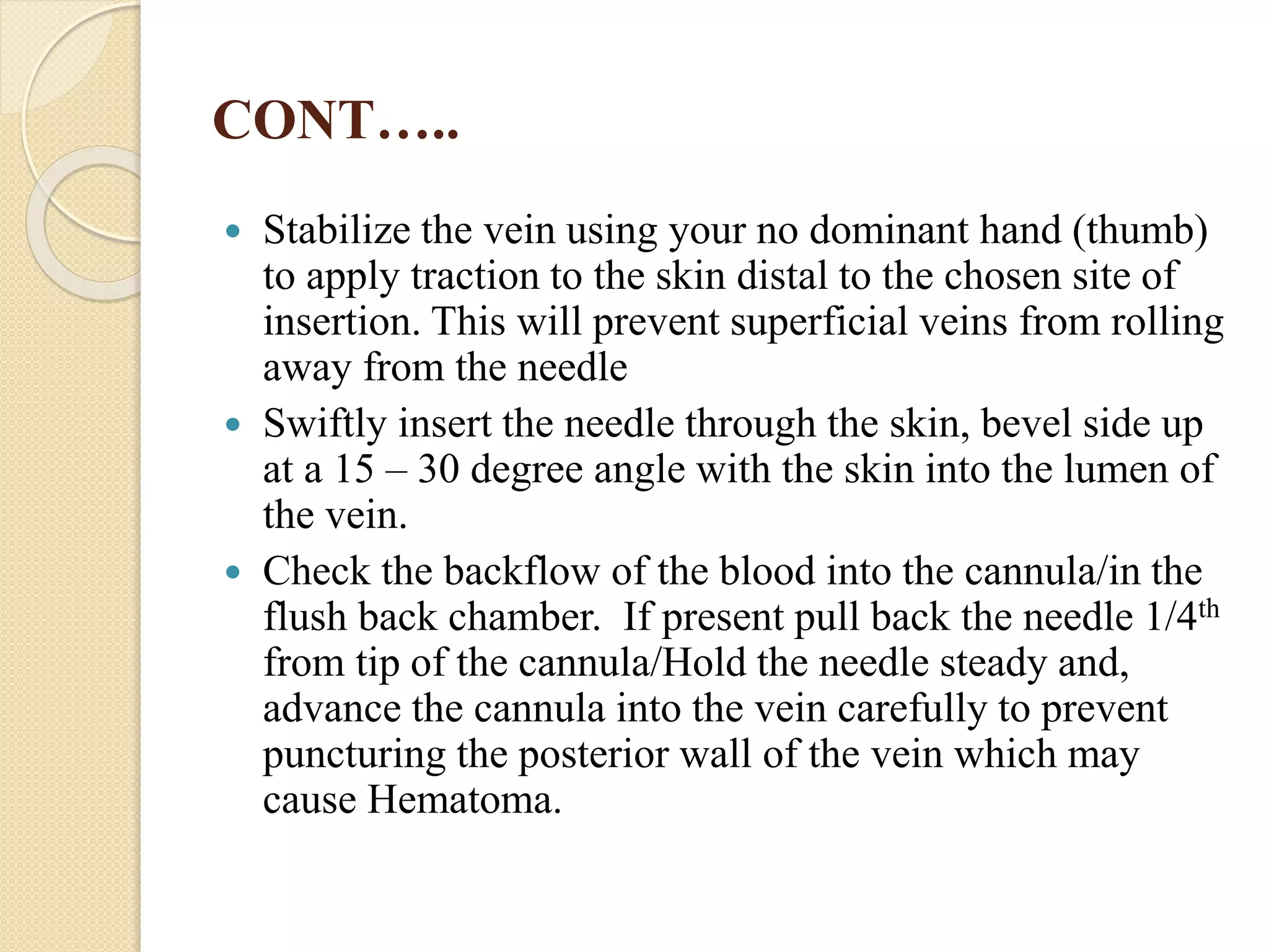 Pediatric intravenous cannulation | PPTX