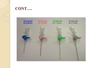 Pediatric intravenous cannulation | PPTX