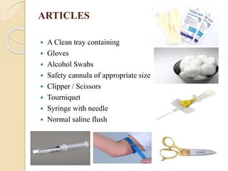 Pediatric intravenous cannulation | PPTX