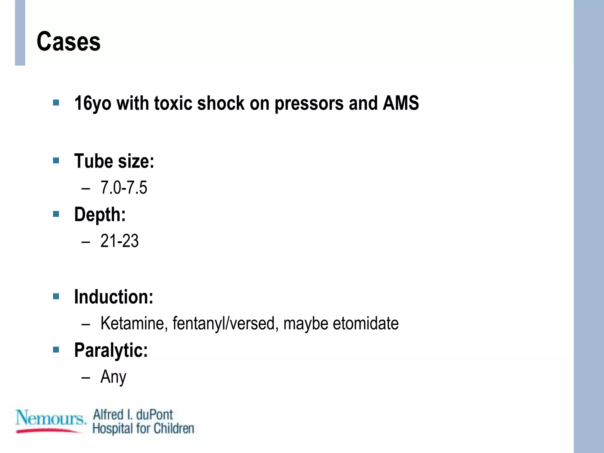Pediatric intubation | PPTX