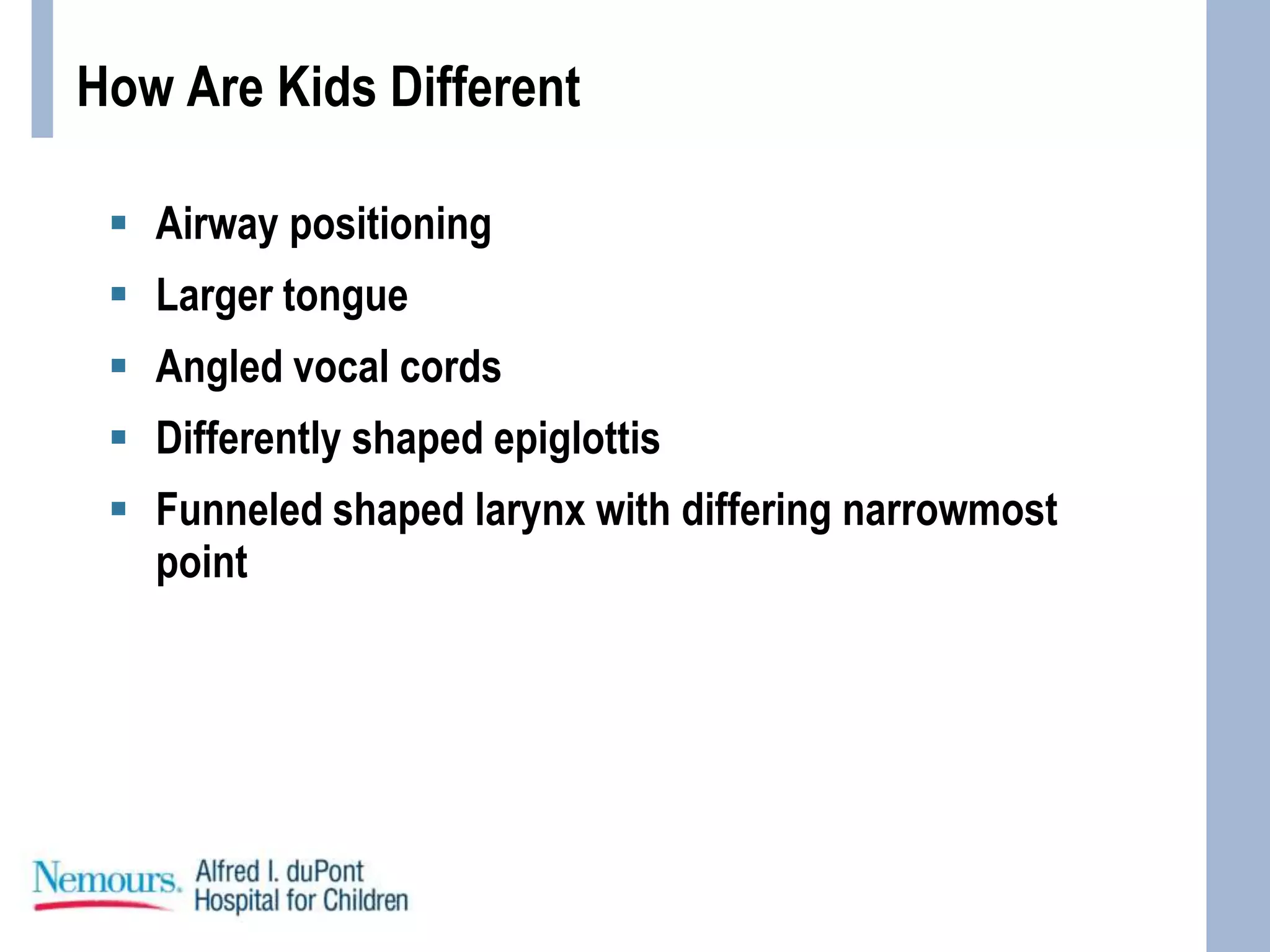 Pediatric intubation | PPTX