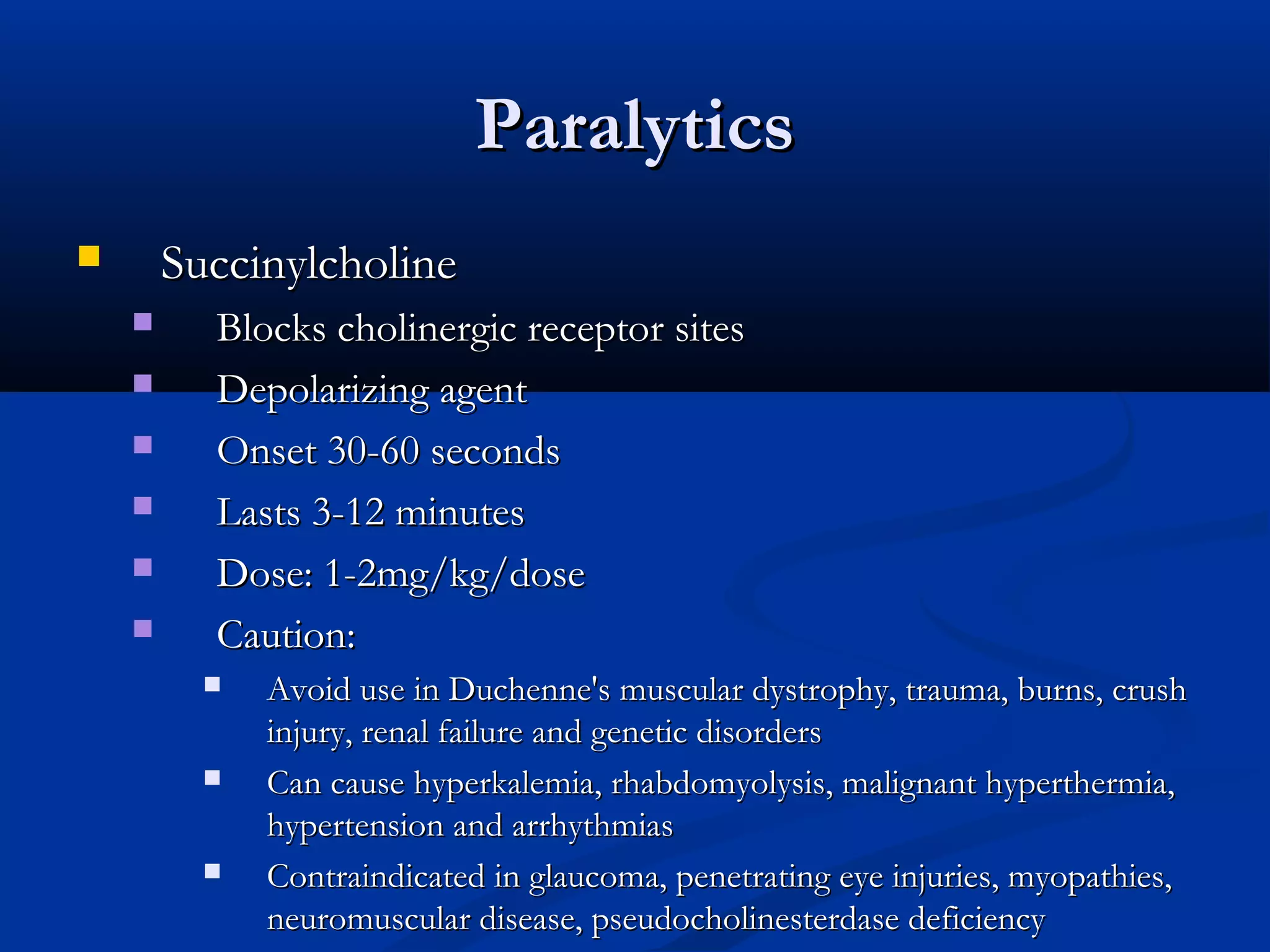 Pediatric intubation pharmacology | PPT