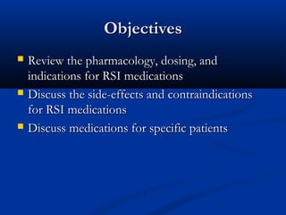 Pediatric intubation pharmacology | PPT | First Aid | Injuries