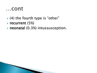 Pediatric intussusception final | PPTX