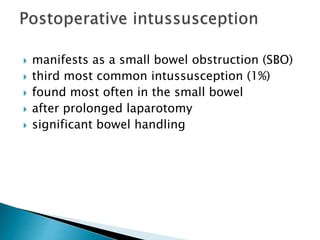 Pediatric intussusception final | PPTX