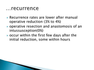 Pediatric intussusception final | PPTX