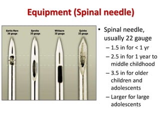 Lumbar Puncture Needle Size