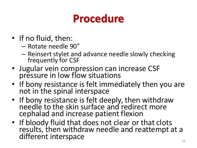 Pediatric lumbar puncture