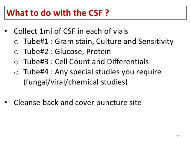Pediatric lumbar puncture