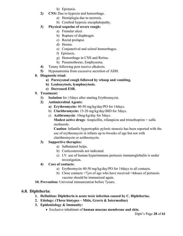 Pediatric lecture notes infectious diseases | PDF | Infectious Diseases ...