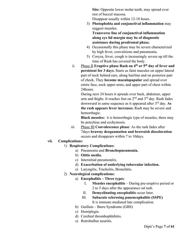 Pediatric lecture notes infectious diseases | PDF | Infectious Diseases ...