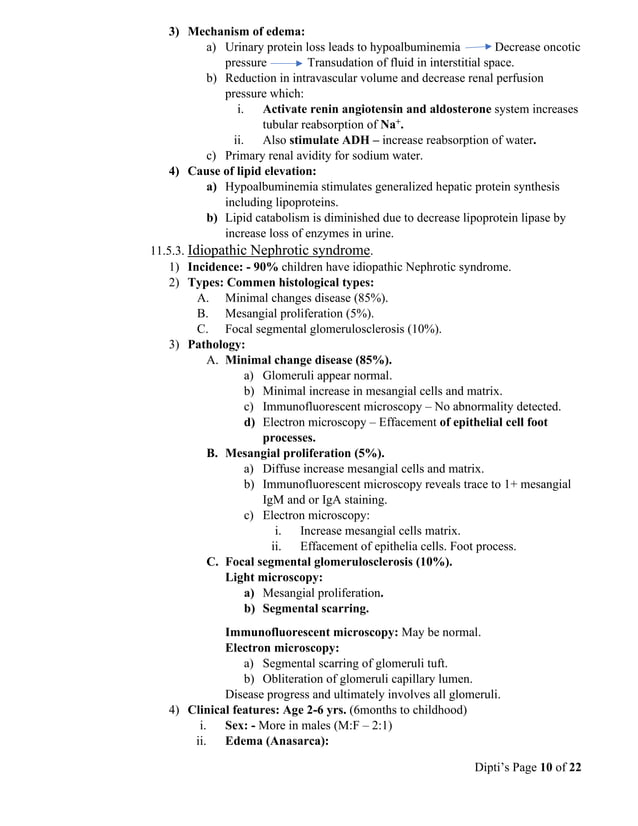 Pediatric lecture notes on nephrology | PDF