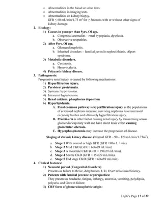 Pediatric lecture notes on nephrology | PDF