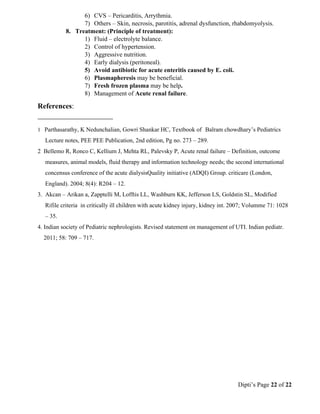 Pediatric lecture notes on nephrology | PDF