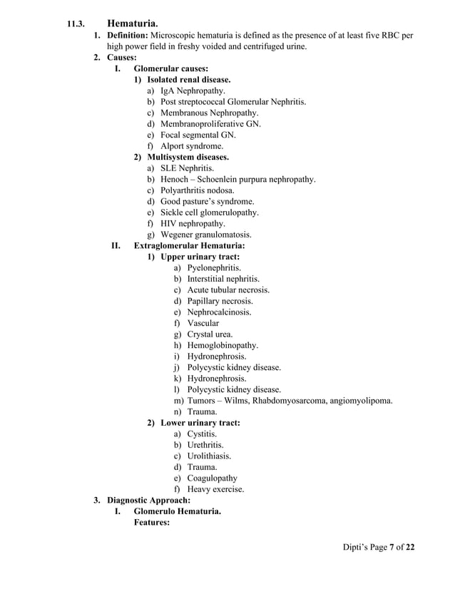 Pediatric lecture notes on nephrology | PDF