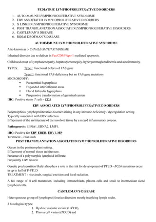 pediatric lympho proliferative disorders.docx
