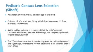 Pediatric management in contact lens-P82502 | PPTX