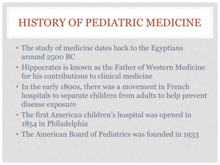 Pediatric medicine | PPTX